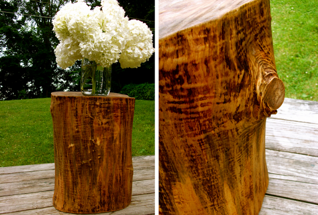 DIY | tree stump table - A Daily Something