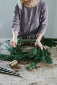 DIY | Christmas Table Wreath and Preparing Your Home for Hosting - A ...