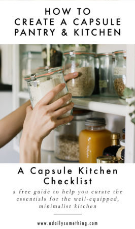 A Capsule Kitchen | Essentials for the Minimalist Kitchen - A Daily ...