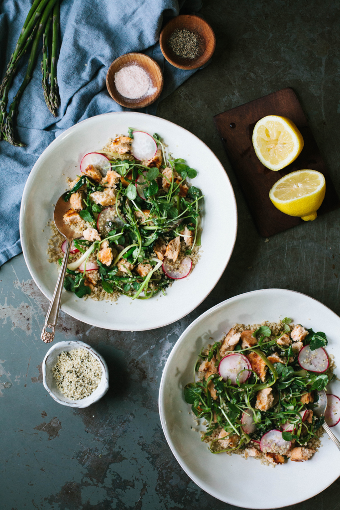 Recipe | Easy Quinoa Salad With Ramps, Asparagus, Radishes, and Salmon ...