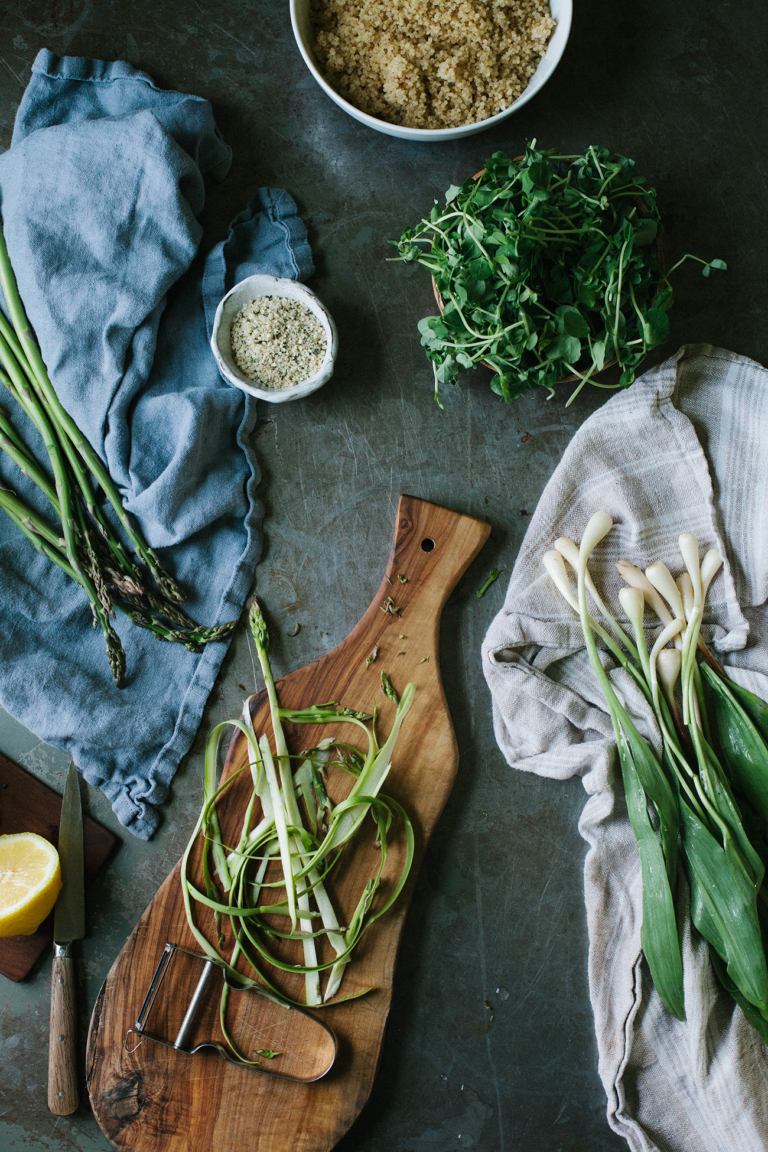 Recipe | Easy Quinoa Salad With Ramps, Asparagus, Radishes, and Salmon ...
