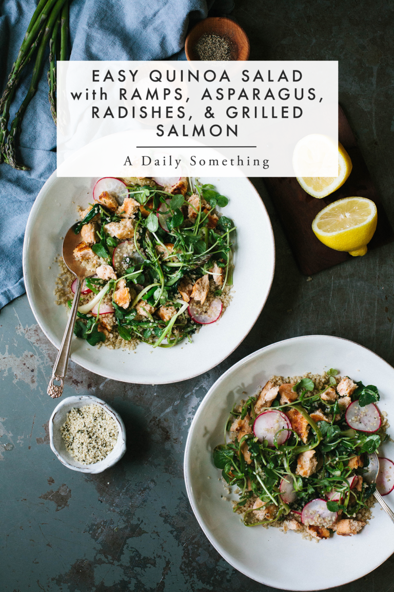 Recipe | Easy Quinoa Salad With Ramps, Asparagus, Radishes, and Salmon ...