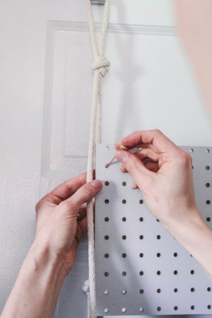 DIY | Small Space Organization: Over Door Storage - A Daily Something