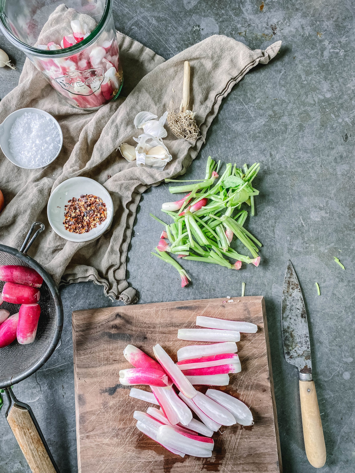 Recipe - Quick Fermented Radishes - A Daily Something