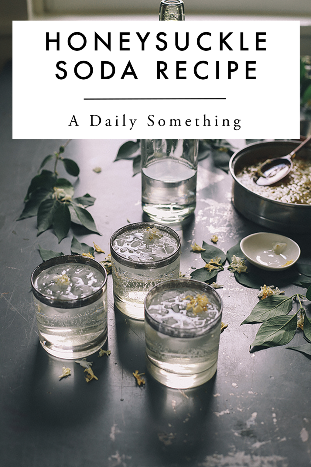 Recipe | Welcome Summer with Honeysuckle Soda - A Daily Something
