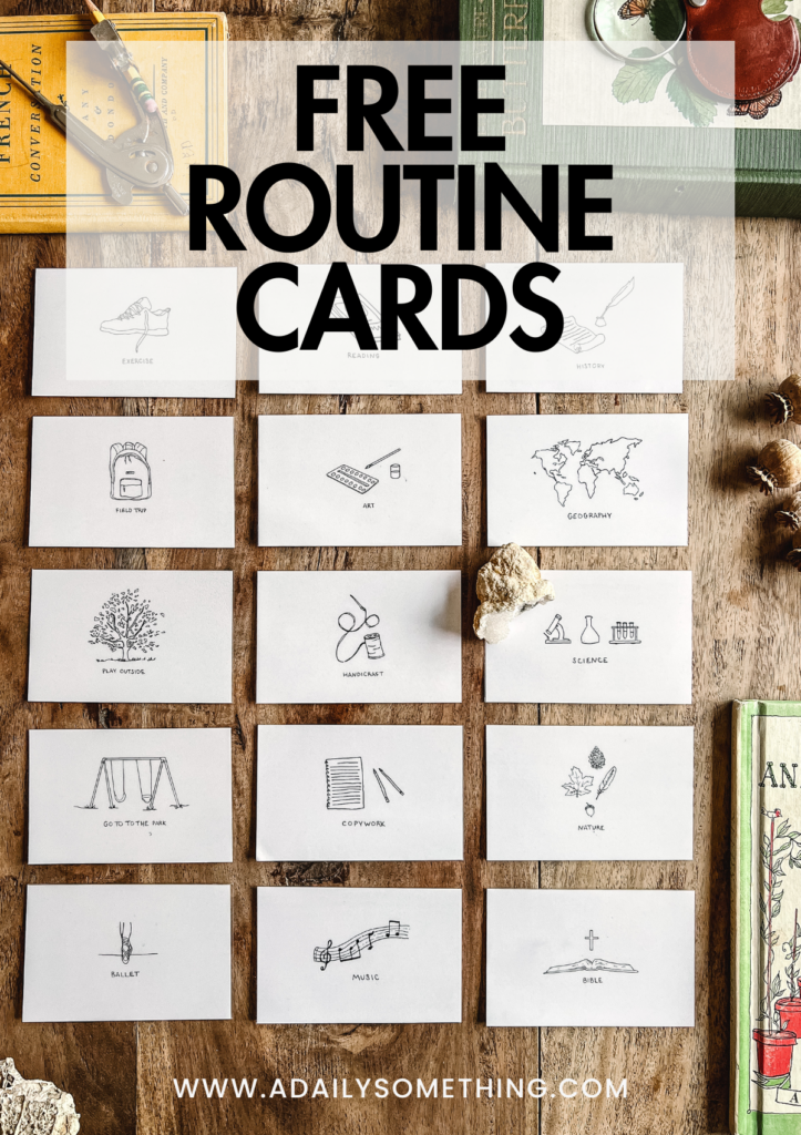 Chore and School Routine Cards - A Daily Something